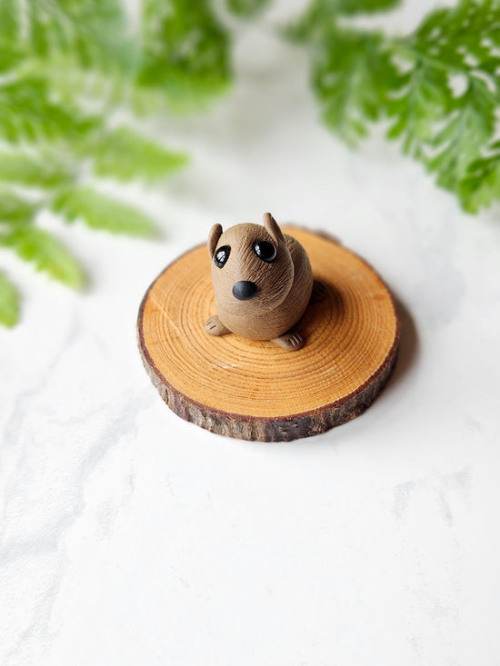 Wombat sculpture miniature collectable – Blue Wren Creations